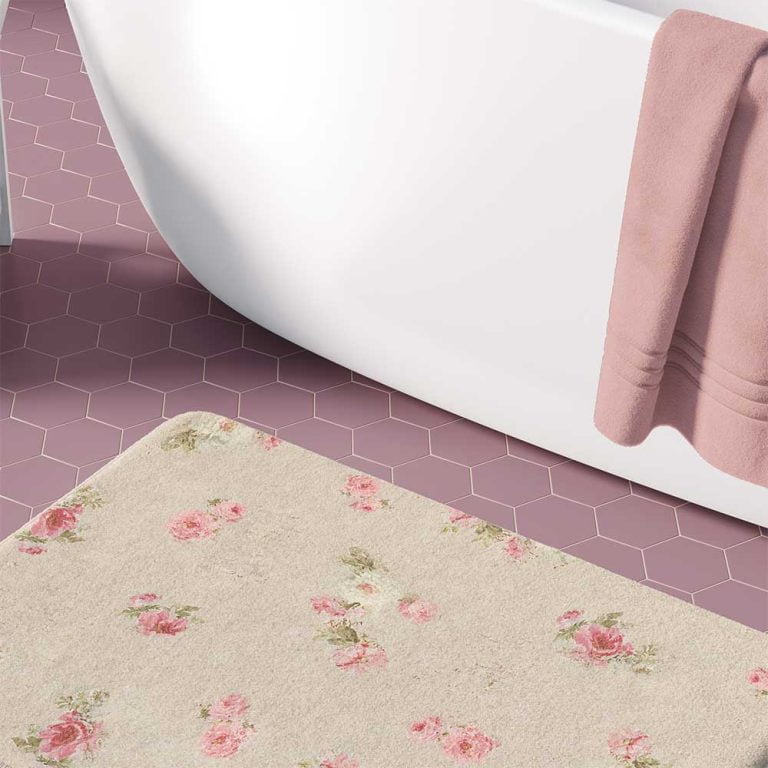 Shabby Chic Style Farmhouse Painterly, Artistic Blurred Pink Rose ...