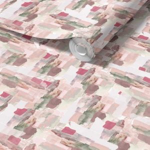 Modern Abstract Pink Wallpaper | Stylish Wall Decor